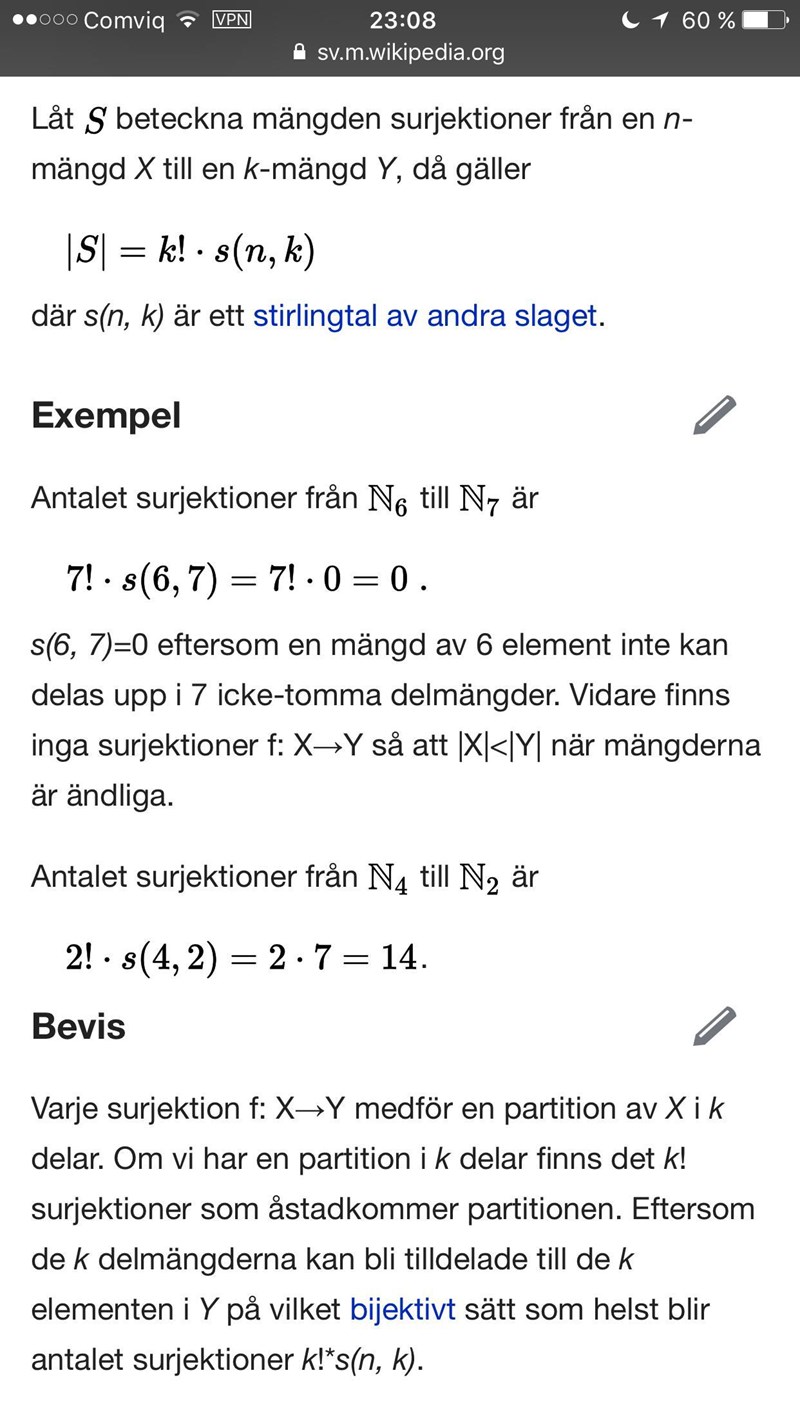 Surjektiv funktion (Matematik/Universitet) – Pluggakuten