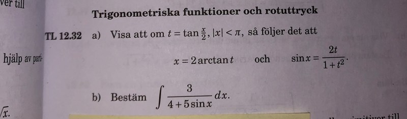 Variabelbyte integraler, trigonometriska funktioner (Matematik ...
