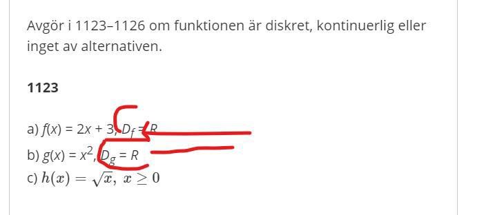 Diskreta och kontinuerliga funktioner (Matematik/Matte 3) – Pluggakuten
