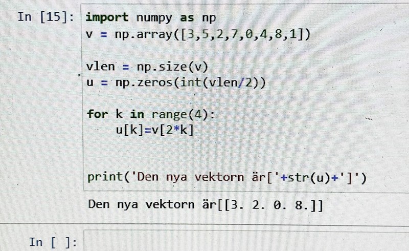 Ta bort varannat element i en lista, med en for-loop. (Programmering/Python) – Pluggakuten