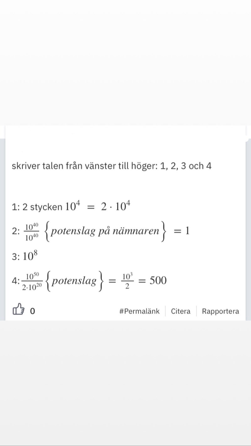Potensform (Matematik/Årskurs 9) – Pluggakuten
