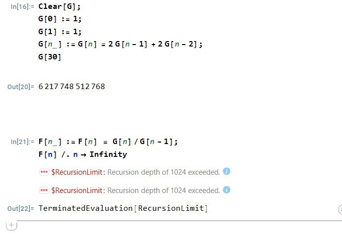 Mathematica, Fibonacci? (Programmering/Övriga programmeringsspråk) – Pluggakuten