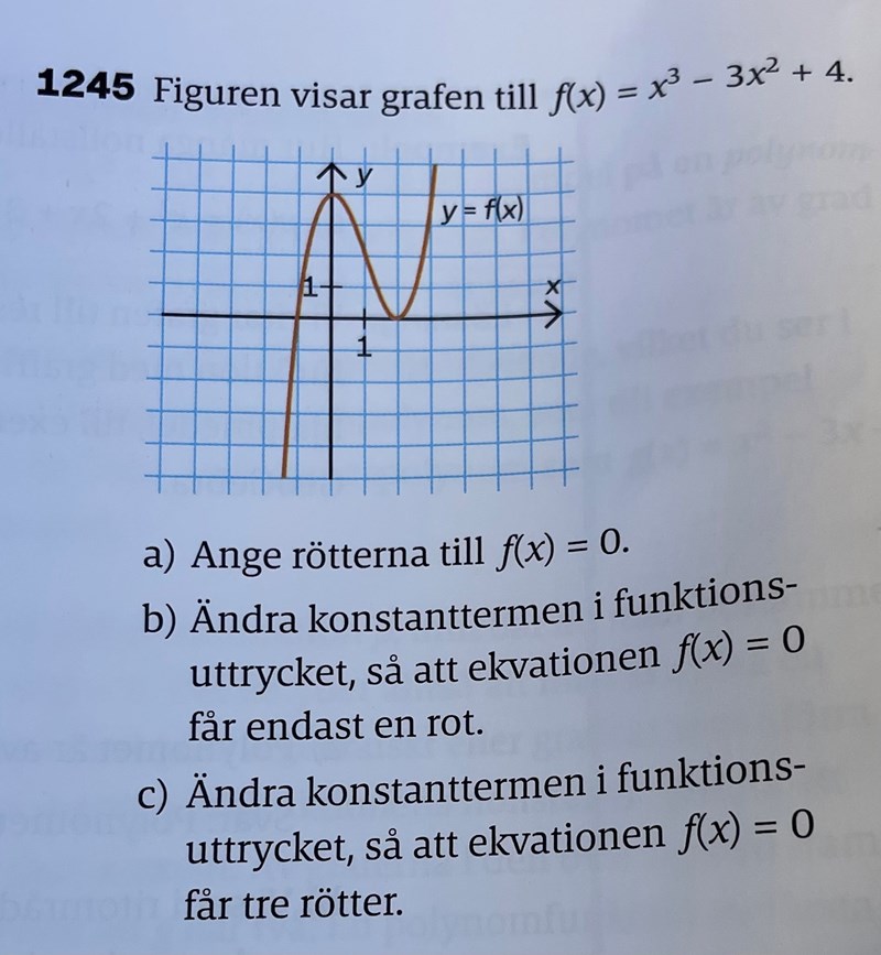 Ändra konstanttermen så att ekvationen får en rot (Matematik/Matte 3 ...