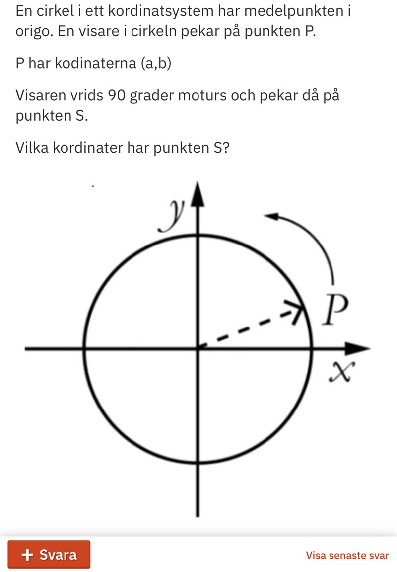 Vrids 90 grader moturs (Matematik/Matte 1/Funktioner) – Pluggakuten
