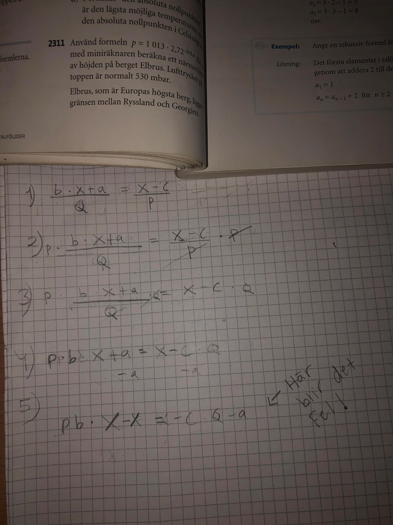 Förenkla uttryck up 2308 c (Matematik/Matte 1/Algebra) – Pluggakuten