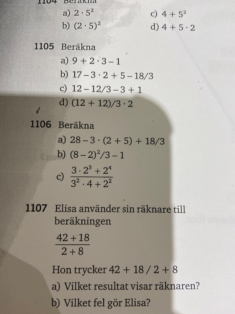 Matte 1c prioriteringsregler (Matematik/Matte 1) – Pluggakuten