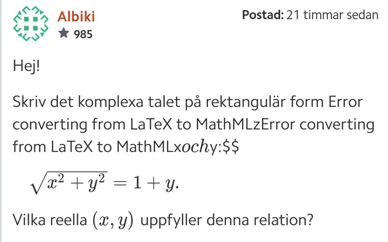 Komplex plan (Matematik/Matte 4/Komplexa tal) – Pluggakuten