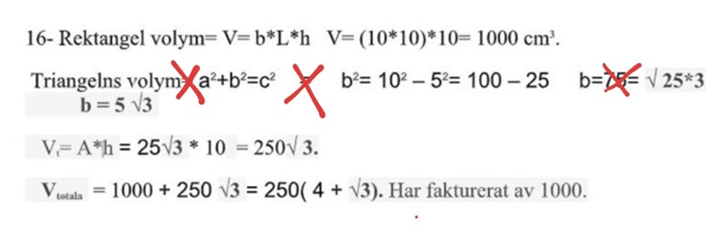 prisma volym! (Matematik/Matte 1/Geometri) – Pluggakuten
