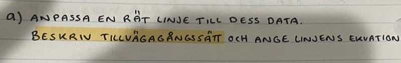 Anpassa en rät linje (Matematik/Matte 2/Linjära ekvationssystem ...