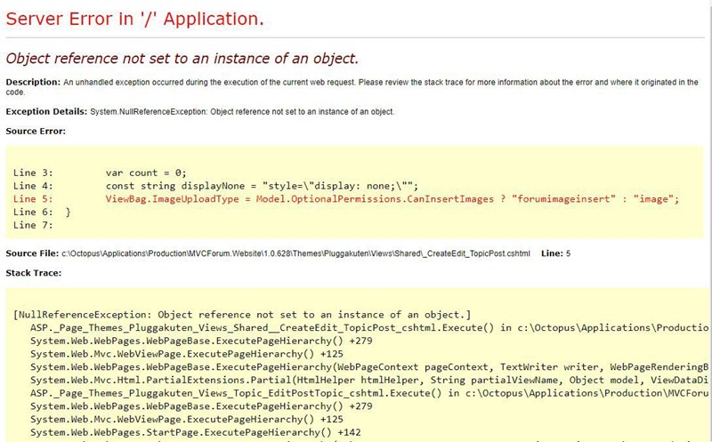 "Server Error" vid sparande av redigerat inlägg (Övriga diskussioner/Om ...