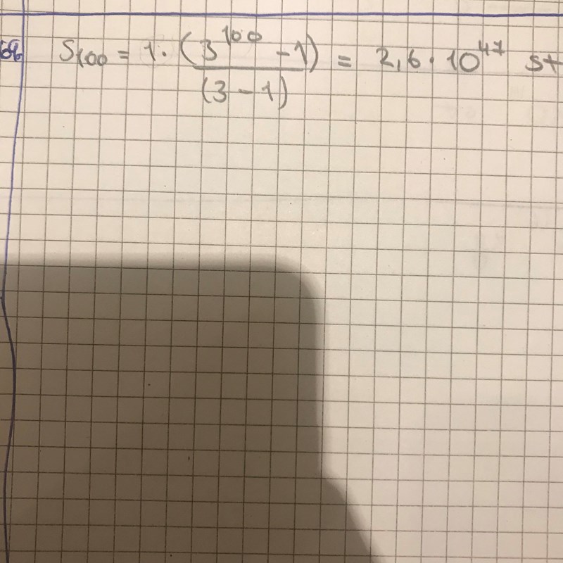 Geometrisk summa - vad står siffrorna för? (Matematik/Matte 5 ...