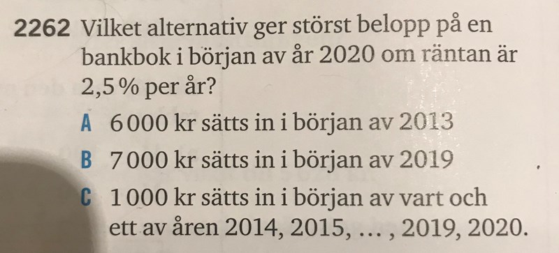 Varför kan jag inte använda mig av geometrisk summa här? Tillämpningar ...