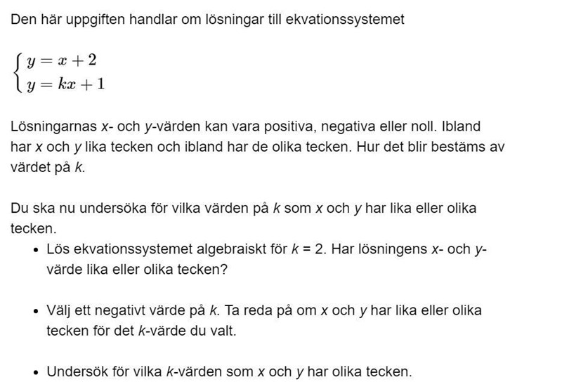 Generell lösningsmetod och termer (Matematik/Matte 2/Linjära ...