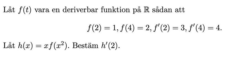 Derivatan (Matematik/Universitet) – Pluggakuten
