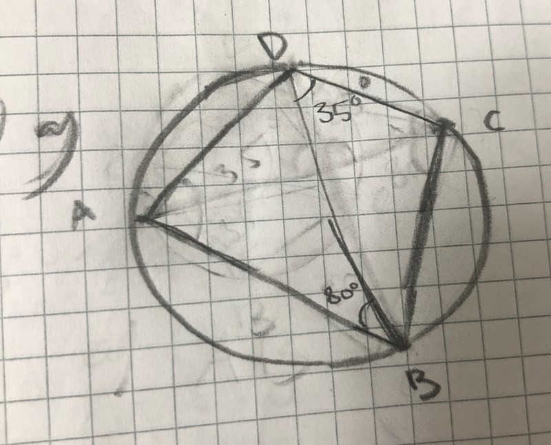 Har svårt med att förstå hur man ska tänka (randvinkel) (Matematik ...