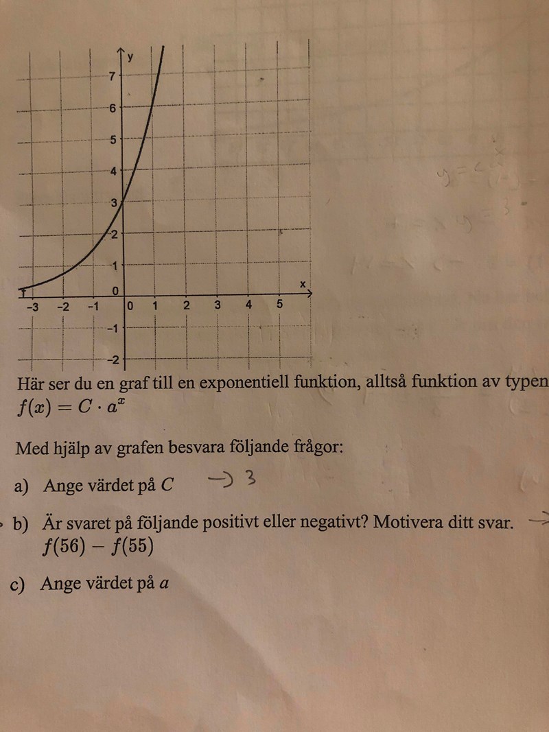 Matte 2c ( räta linjens ekvation och exponentialfunktion) (Matematik ...