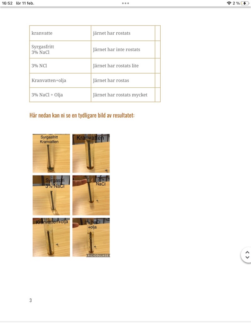 Labbrapporter (Kemi/Grundskola) – Pluggakuten