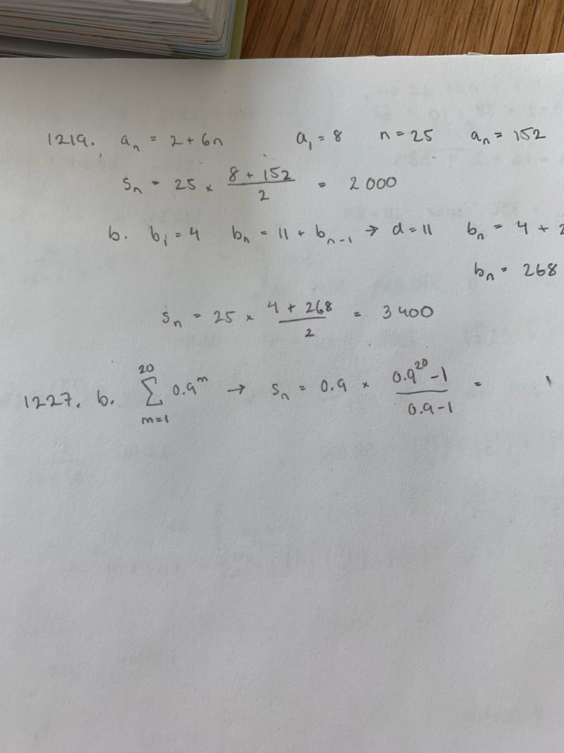Geometrisk summa (Matematik/Matte 5/Talföljder och bevisteknik ...