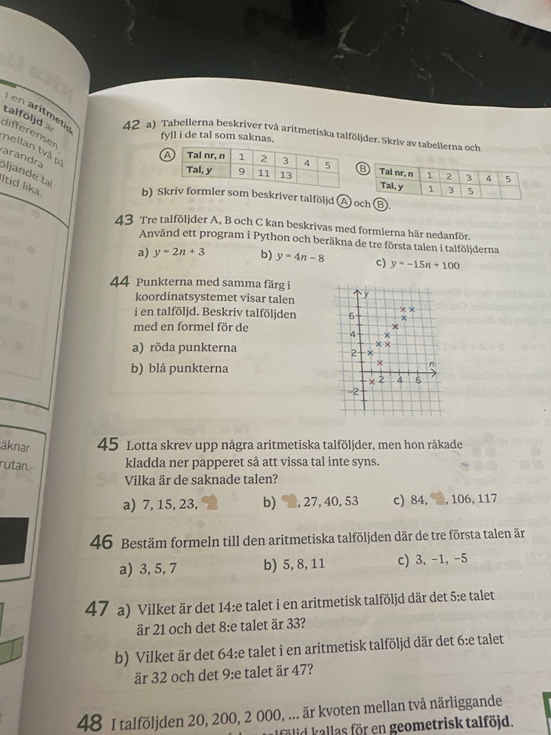 Talföljd (Matematik/Årskurs 9) – Pluggakuten