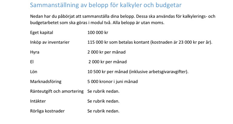Försäljningspris (Ekonomi/Gymnasium) – Pluggakuten