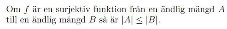 surjektiv funktion (diskret matematik) (Matematik/Universitet ...