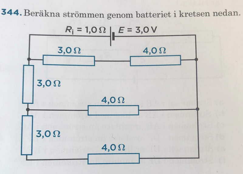 Beräkna resistans i parallellkopplad krets (Fysik/Fysik 1) – Pluggakuten