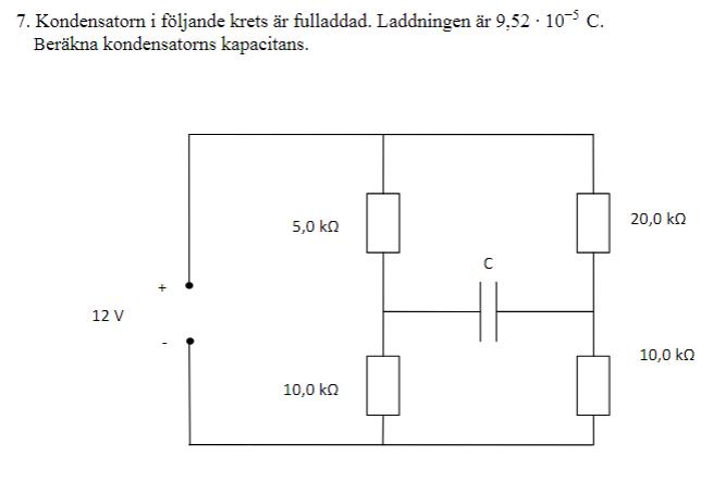 Kondensator i krets (Fysik/Fysik 2) – Pluggakuten