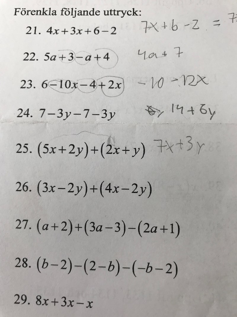 Regler (Matematik/Matte 2/Algebra) – Pluggakuten