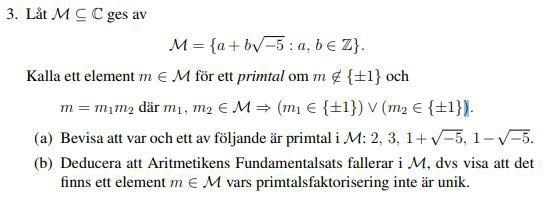 diskret matte primtal och kongruens i komplexa tal (Matematik ...