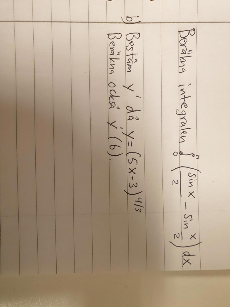 Derivator och integraler (Matematik/Matte 4/Integraler och ...