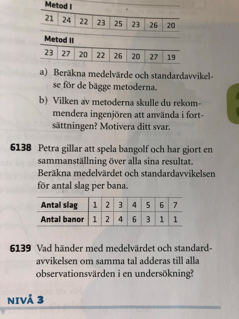 Standardavvikelse (Matematik/Matte 2/Statistik) – Pluggakuten