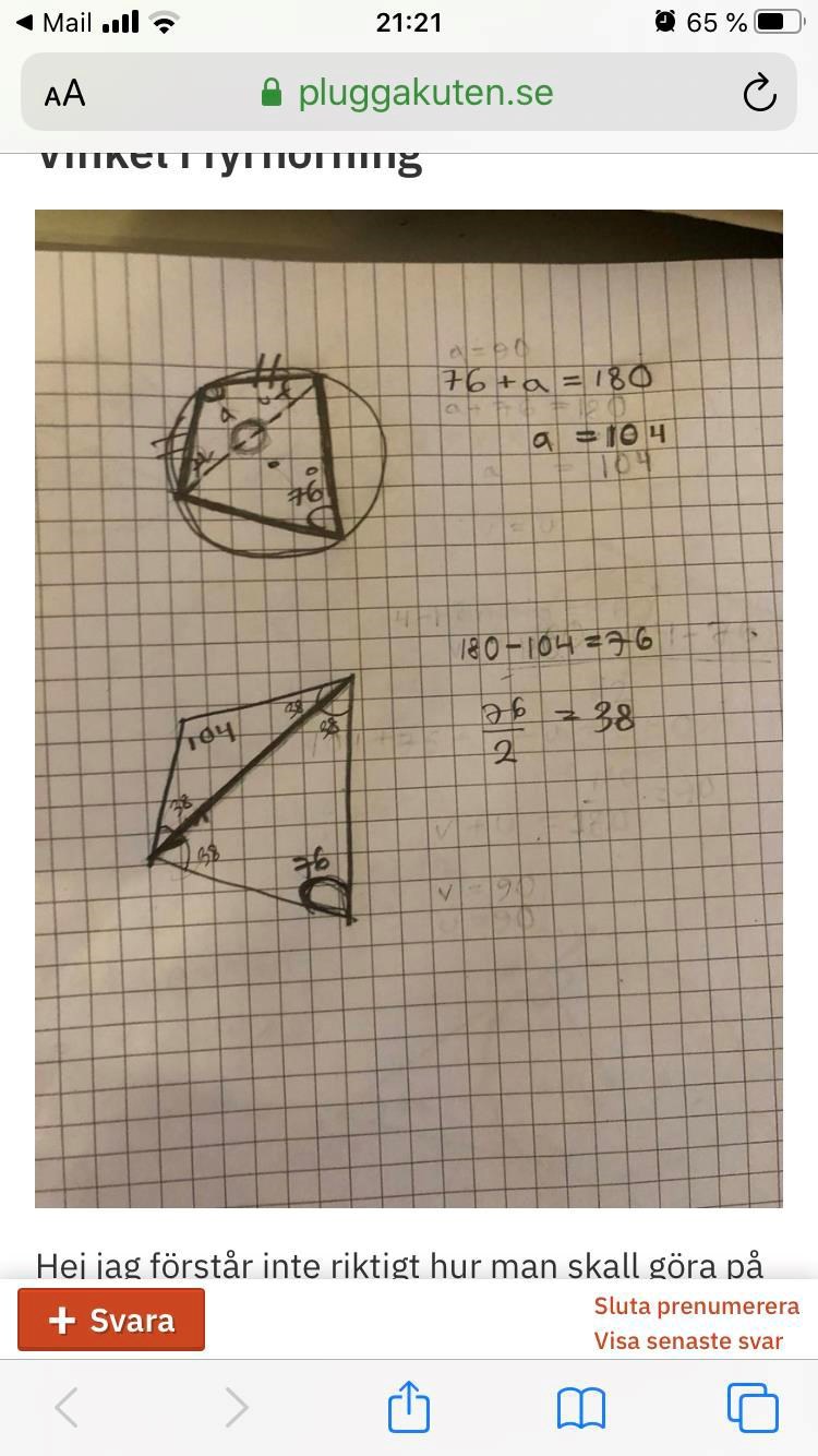 Vinkel i fyrhörning (Matematik/Matte 2/Logik och geometri) – Pluggakuten