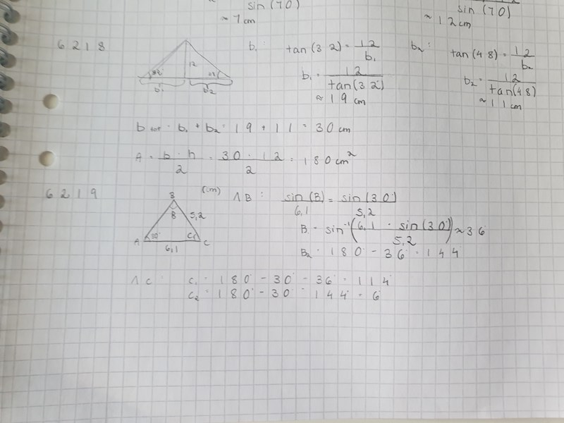 Sinussatsen (Matematik/Matte 3/Trigonometri) – Pluggakuten