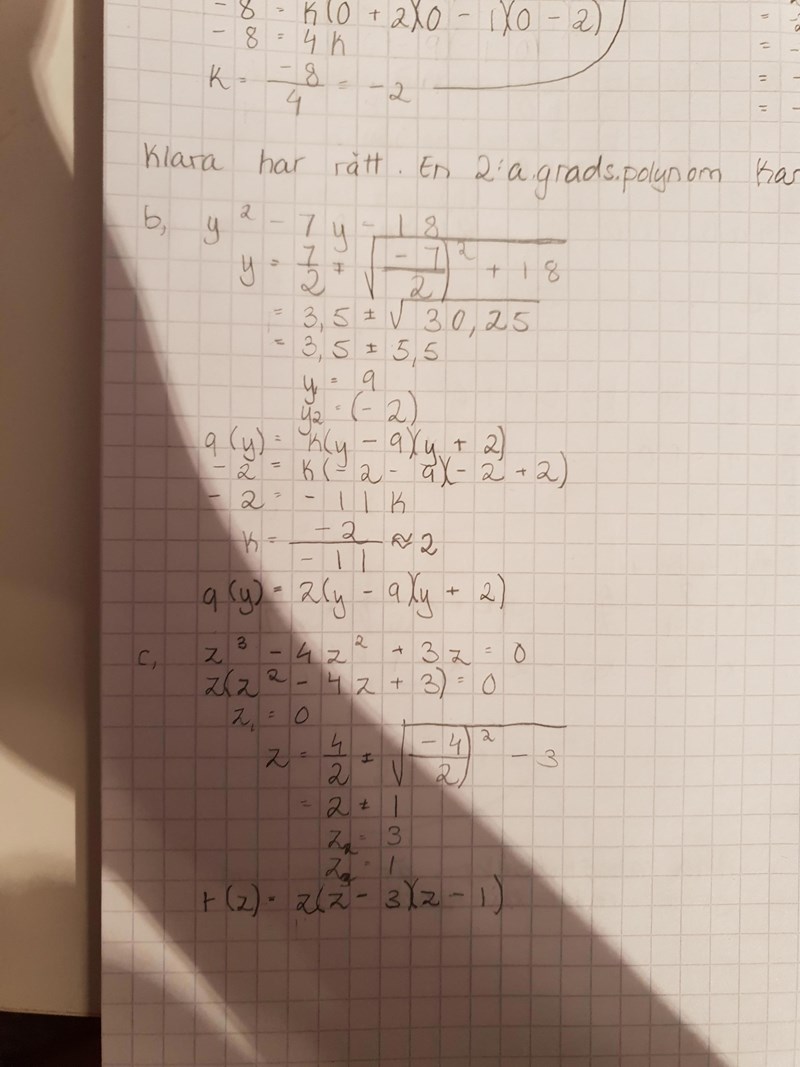 Faktorisering av polynom (Matematik/Matte 3/Algebraiska uttryck ...