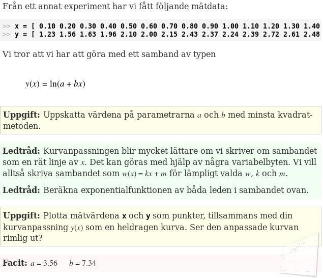 MATLAB #2 | Kurvanpassning och förbjuden magi (Programmering/Matlab) – Pluggakuten