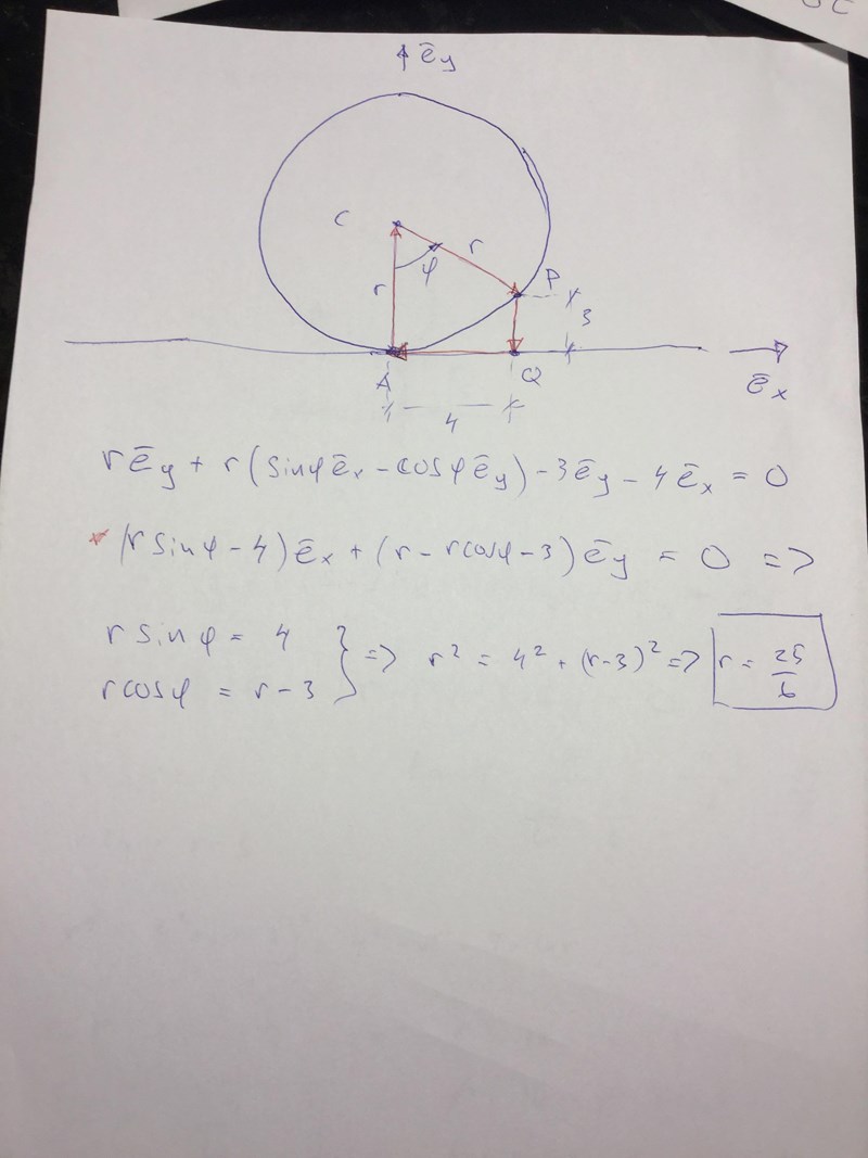 Cirkel som tangerar en rät linje (Matematik/Matte 4) – Pluggakuten