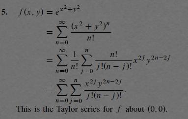 Taylor serie för e^(x^2+y^2) (Matematik/Universitet) – Pluggakuten