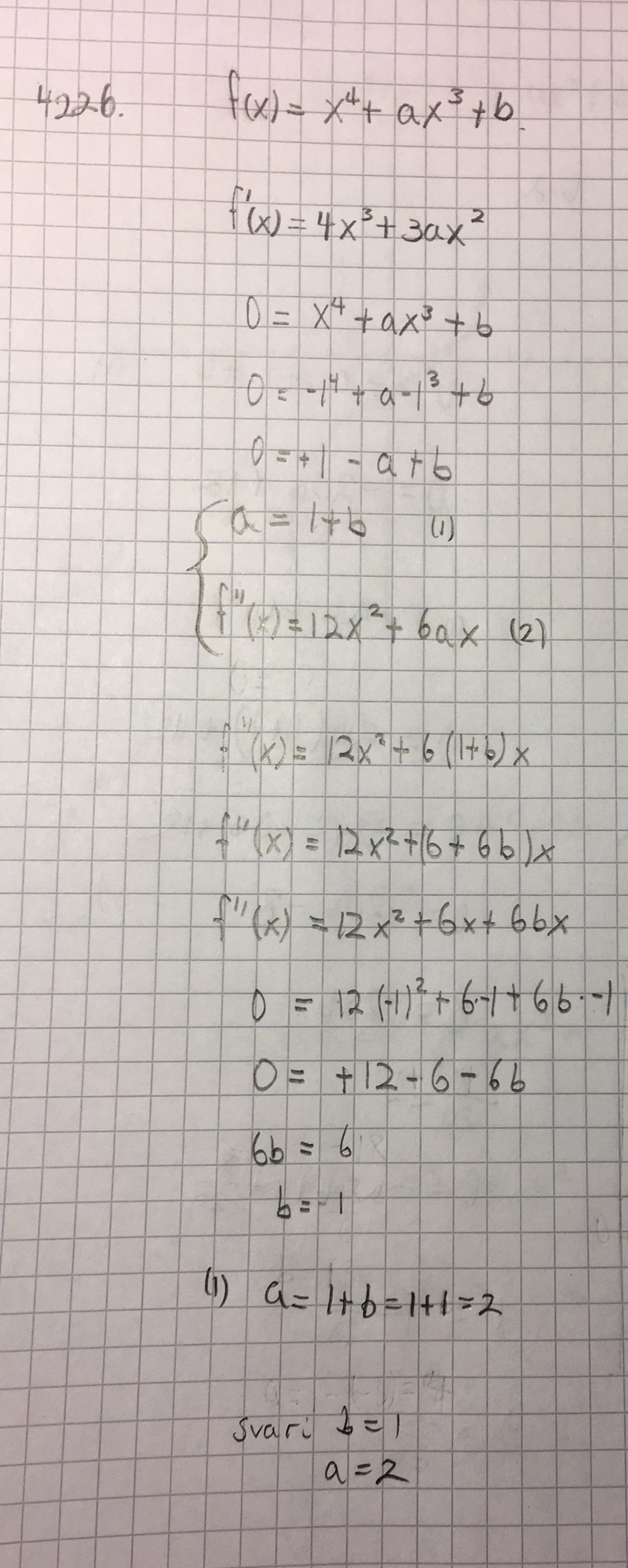 Andraderivatan, konvex och konkav funktion (Matematik/Matte 3/Derivata ...