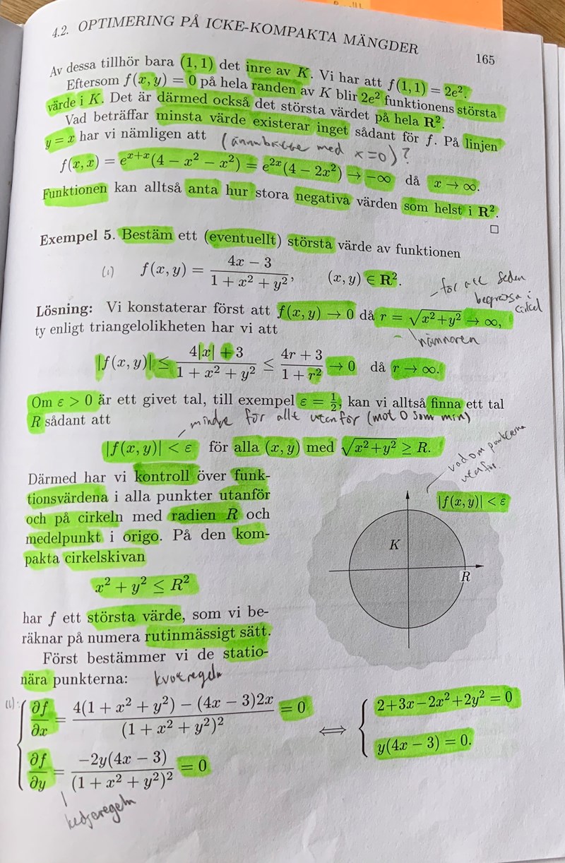Optimering på icke-kompakta mängder (Matematik/Universitet) – Pluggakuten