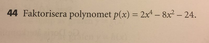 Faktorisering av polynom (Matematik/Matte 3/Algebraiska uttryck ...