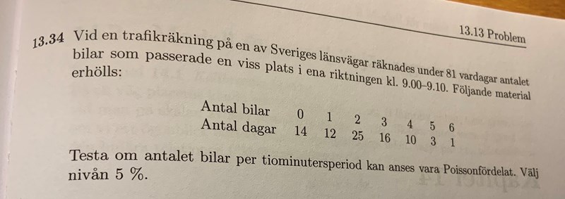 Skattning i en chi-2 test (Matematik/Universitet) – Pluggakuten