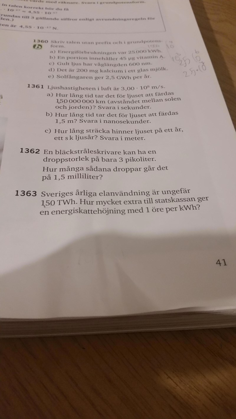 Prefix, problemlösning med prefixen T och k (Matematik/Matte 1 ...