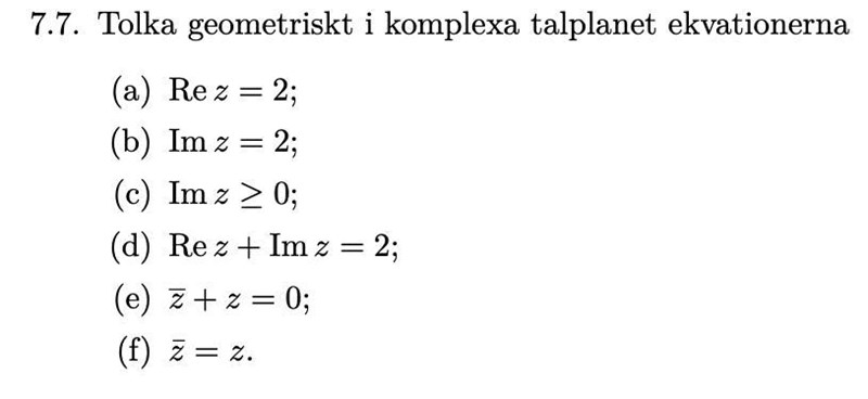 Tolka ekvationen geometriskt i det komplexa talplanet (Matematik ...