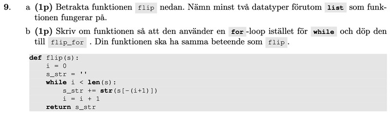 Nämn minst två funktioner förutom list som funktionen funkar på (Programmering/Python) – Pluggakuten