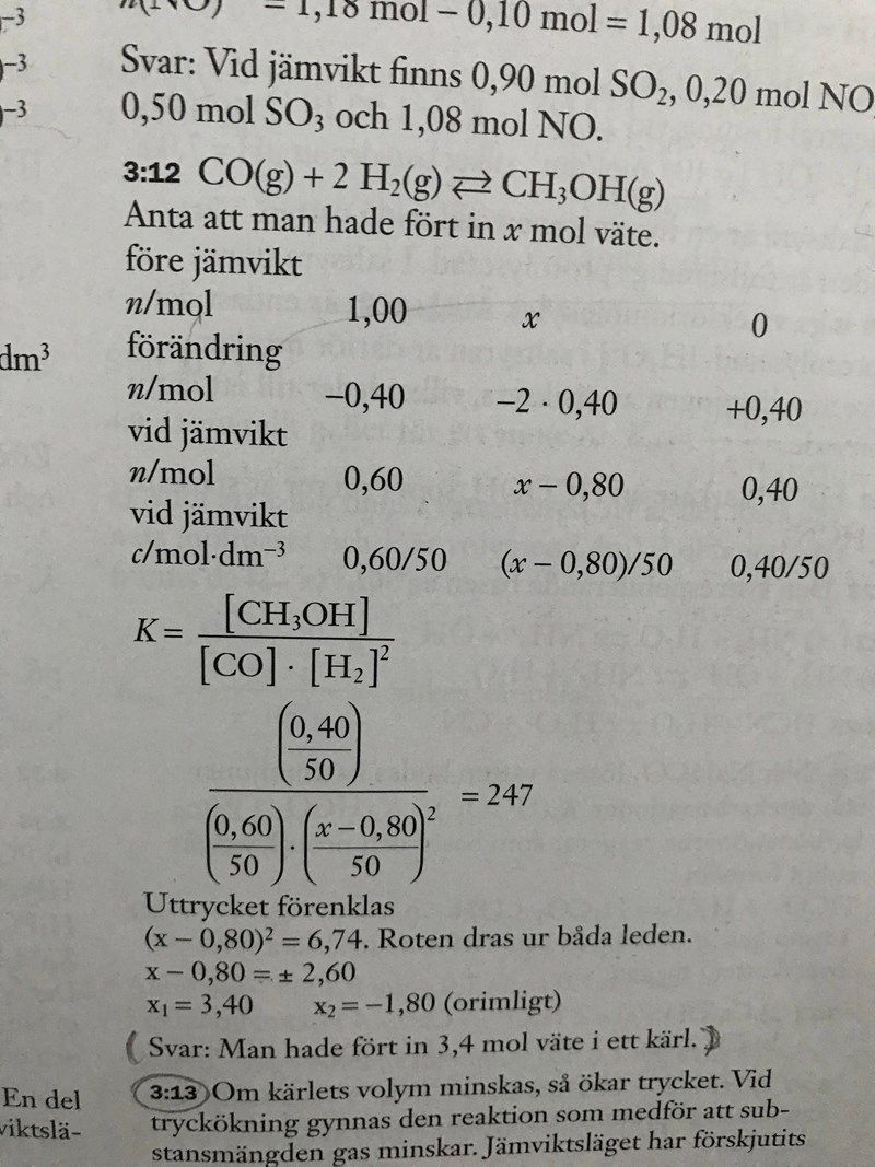 Kemisk jämvikt.. Prov imorn:( (Kemi/Kemi 2) – Pluggakuten
