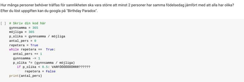 For och while loop (Programmering/Python) – Pluggakuten