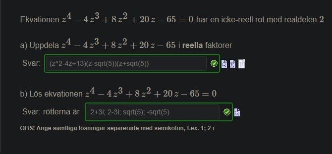 Faktorisering av komplexa polynom (Matematik/Matte 4/Komplexa tal ...