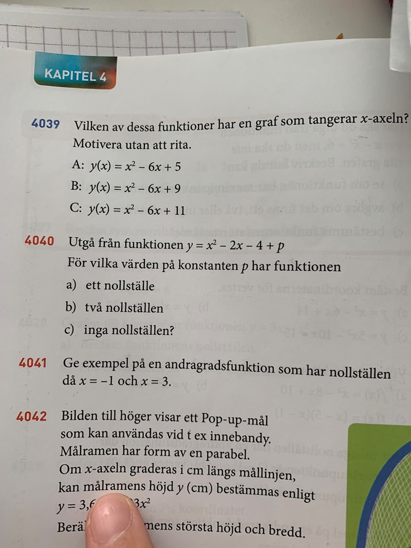 Har fastnat 4041 (Matematik/Matte 2/Funktioner och grafer) – Pluggakuten