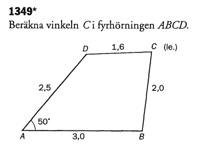 Cosinussatsen (Matematik/Matte 3/Trigonometri) – Pluggakuten