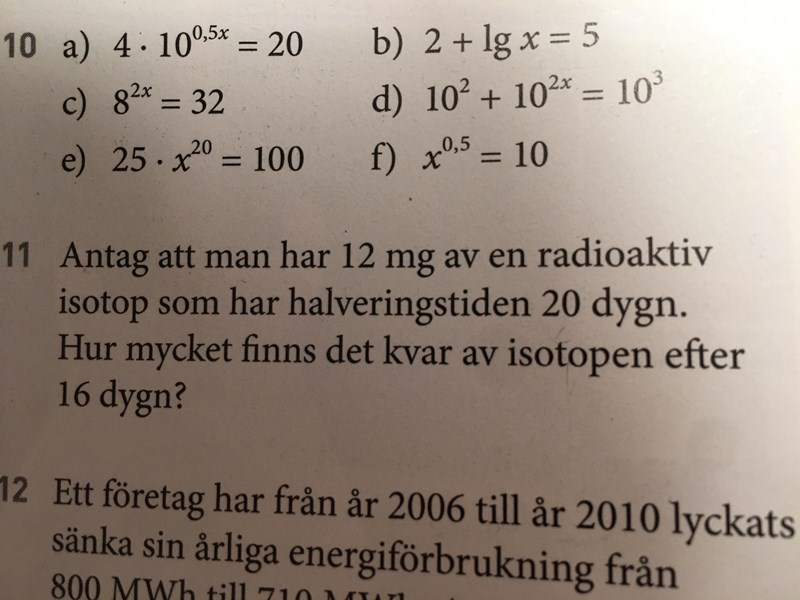 Exponentialfunktion problemlösning (Matematik/Matte 2/Funktioner och ...